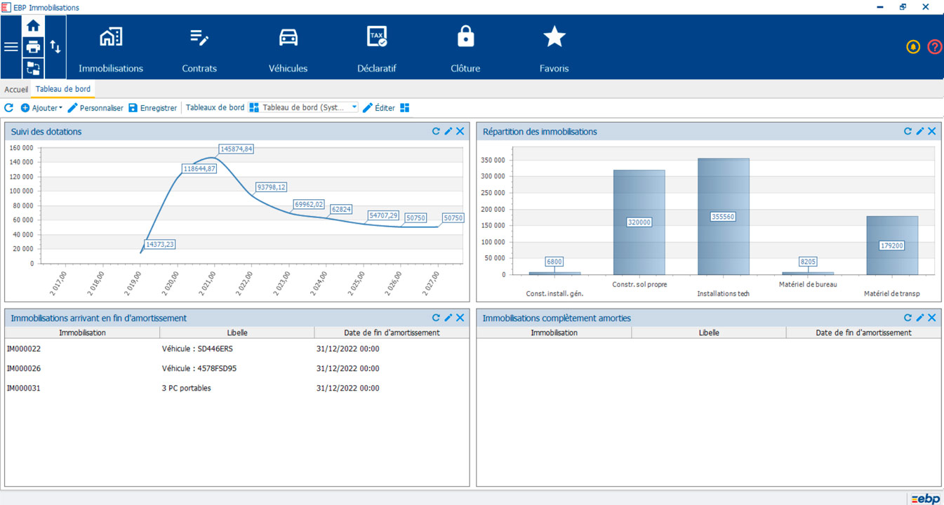 EBP Immobilisation PRO : Gestion des Immobilisations • EBP