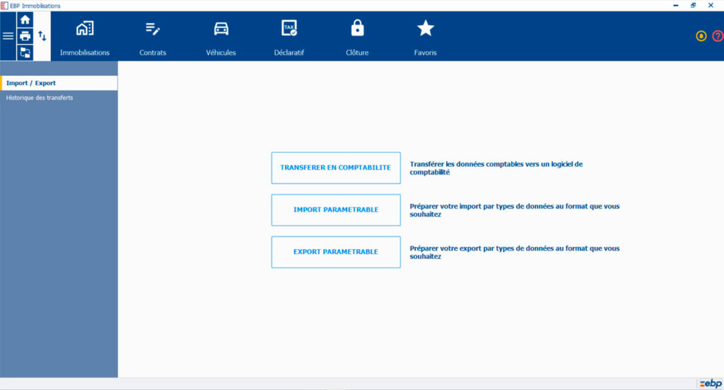 EBP Immobilisation PRO : Gestion des Immobilisations • EBP